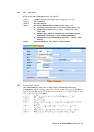 Manual pengurusan aset | PDF