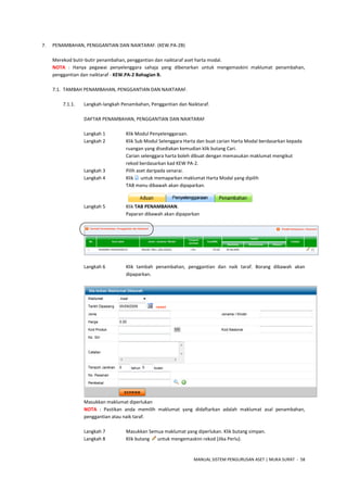 Manual pengurusan aset | PDF