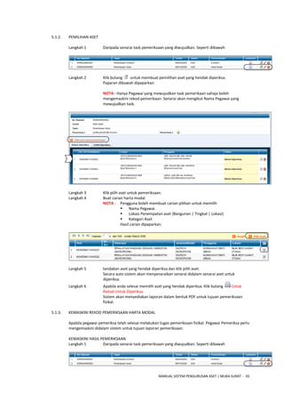 Manual pengurusan aset | PDF