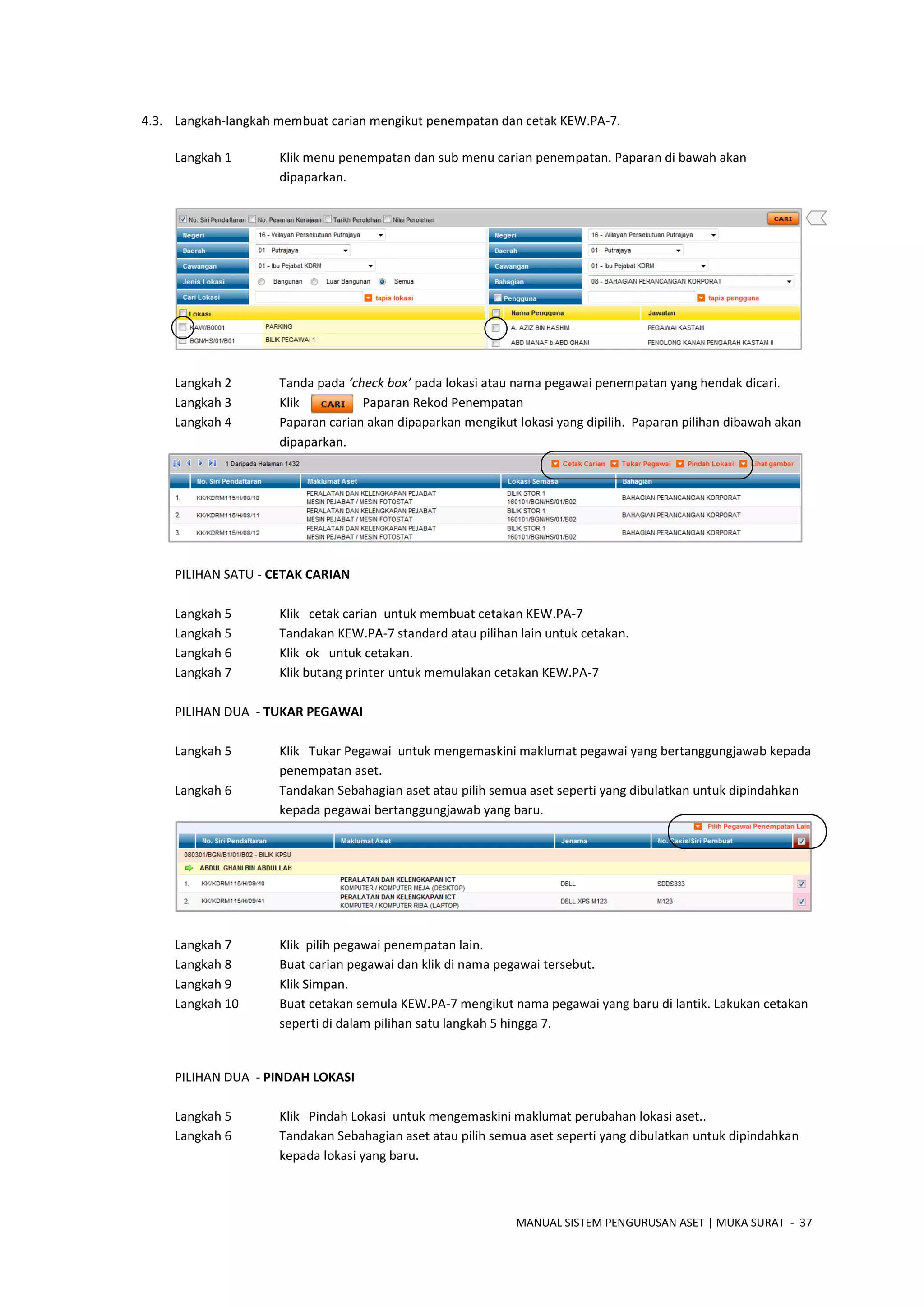 Manual pengurusan aset | PDF