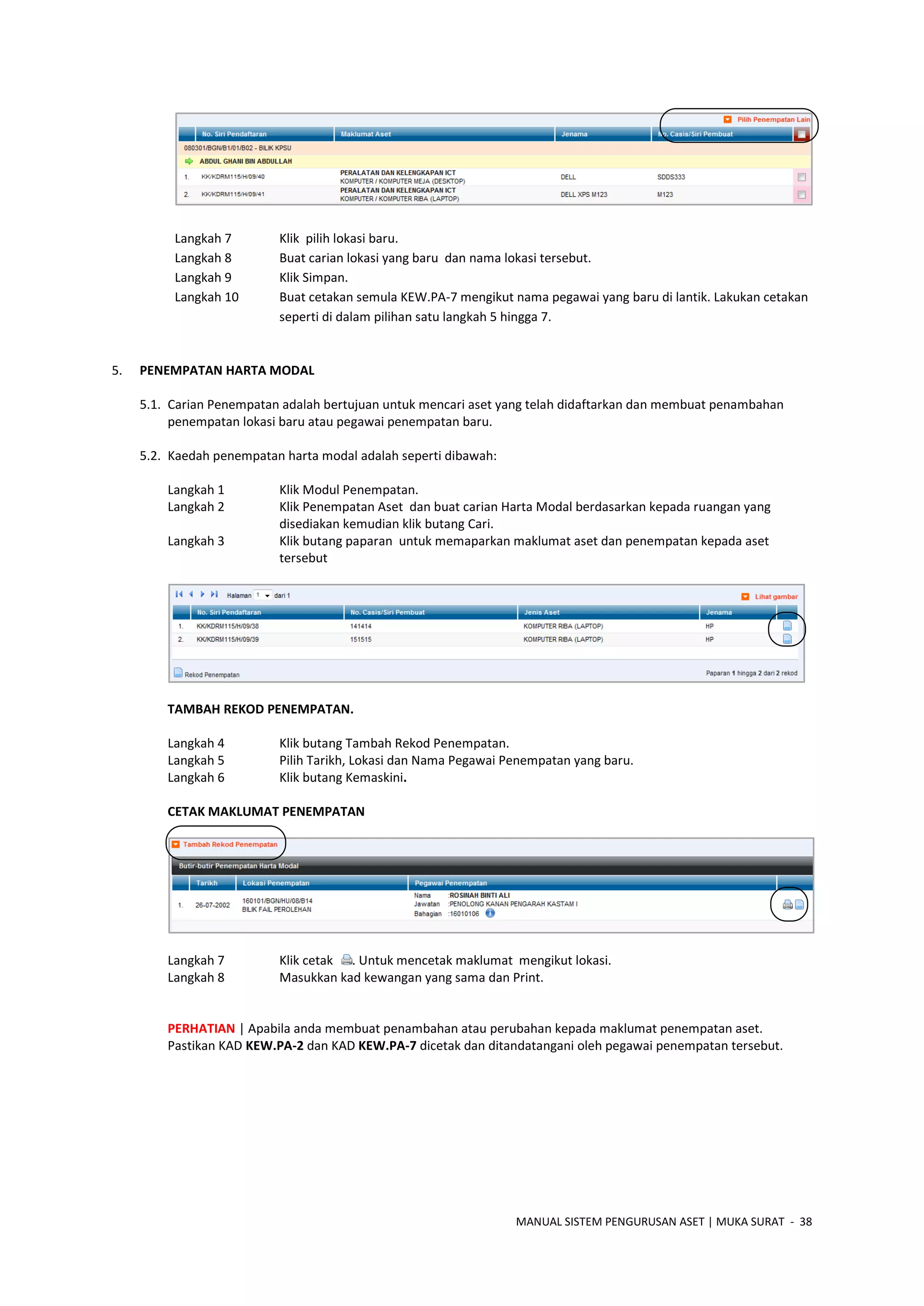 Manual pengurusan aset | PDF