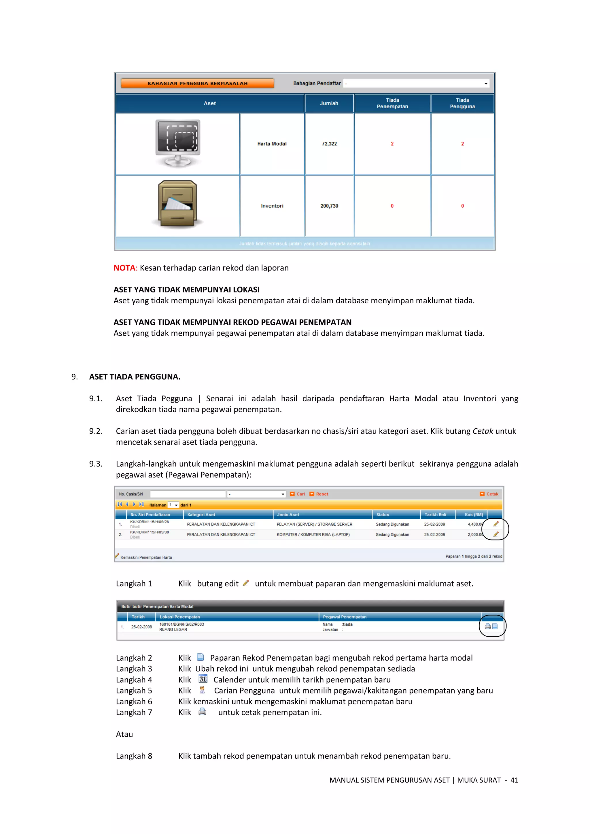 Manual pengurusan aset | PDF