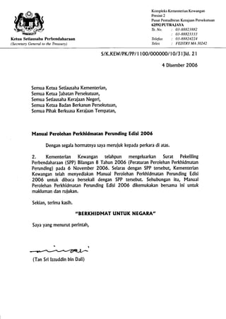 Manual Perolehan Perunding 2006 | PDF