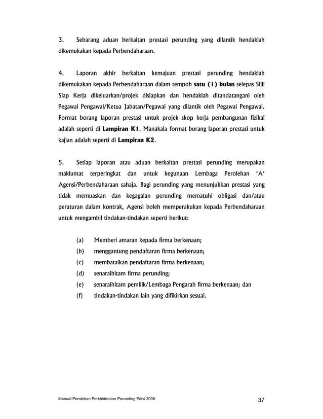 Manual Perolehan Perunding 2006 | PDF