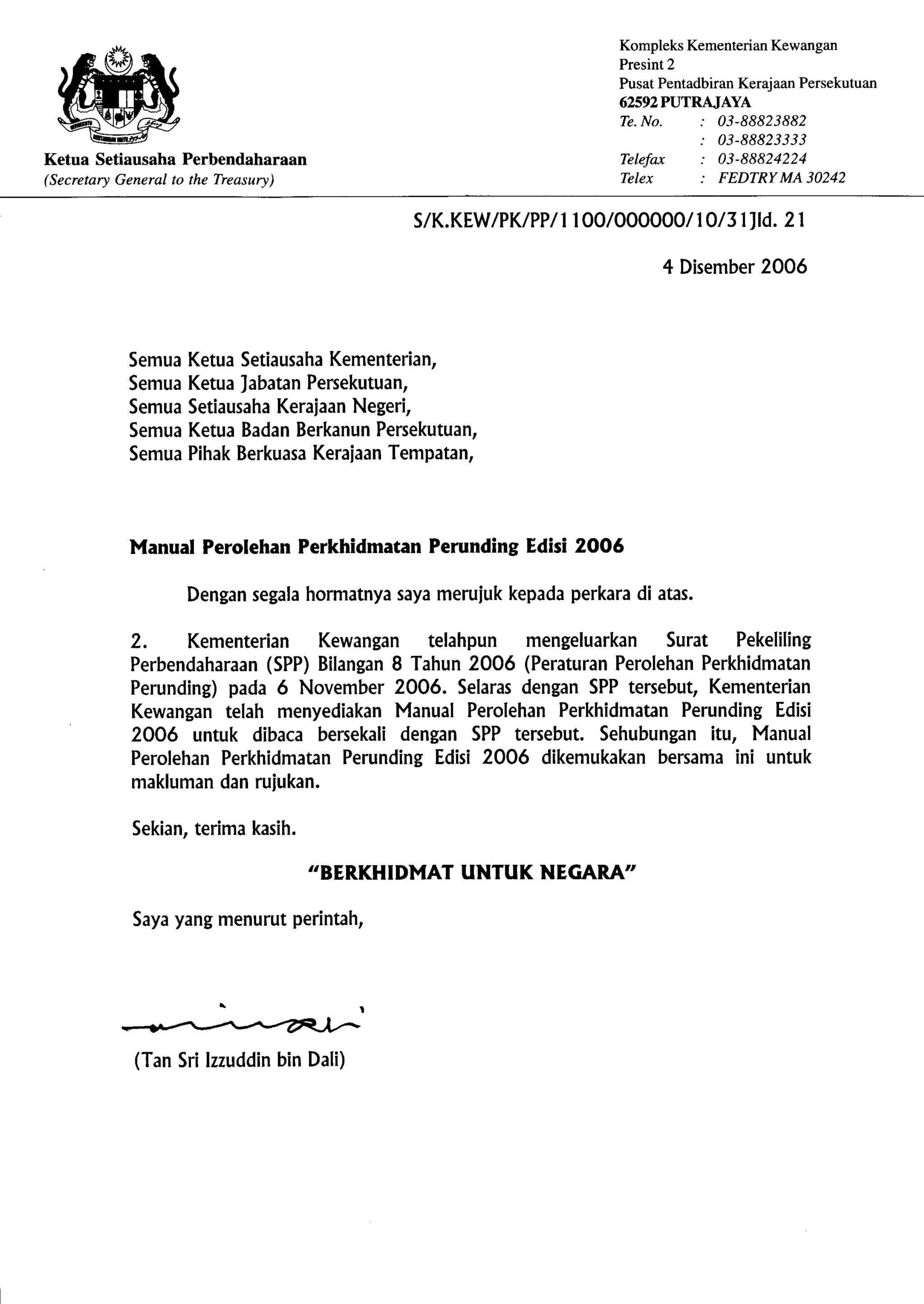 Manual Perolehan Perunding 2006 | PDF