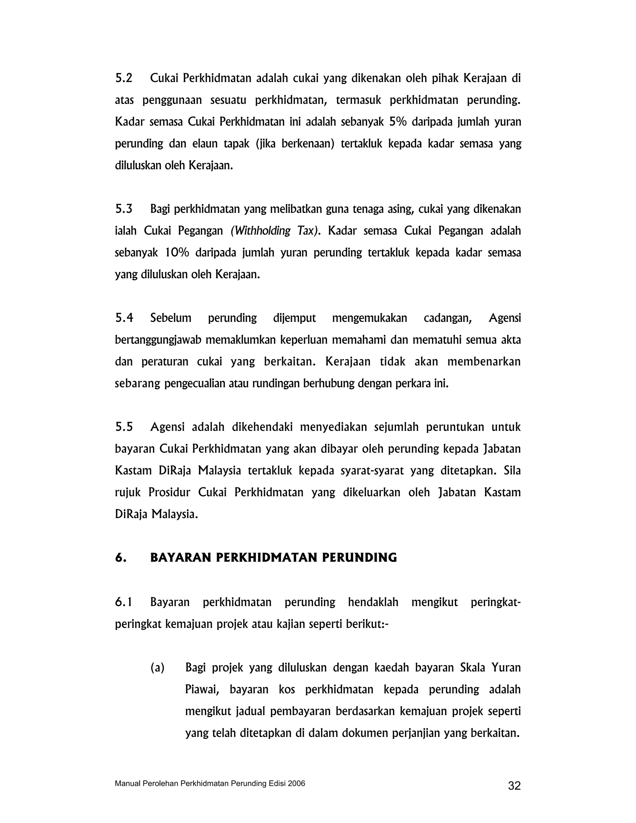 Manual Perolehan Perunding 2006 | PDF