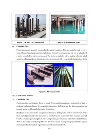 manual pile, practice installation with different method | PDF