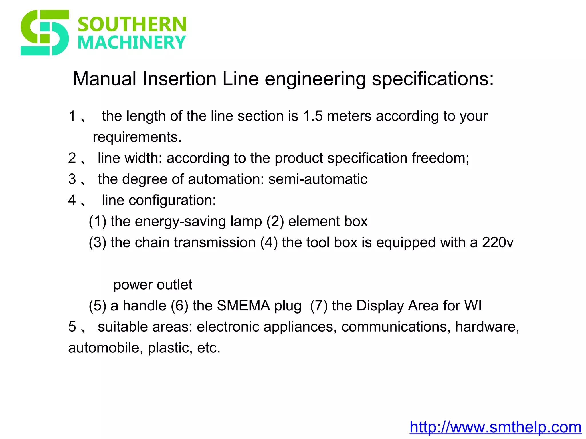 Manual plug in line | PPT