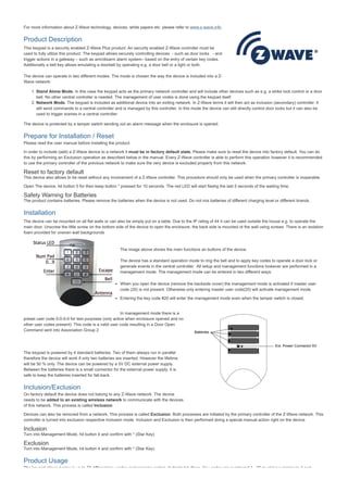 Z-Wave Keypad Manual - PoPP | PDF | Internet of Things | Internet
