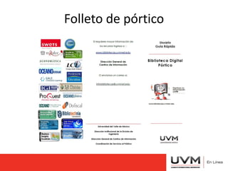 Manual portico uvm | PDF