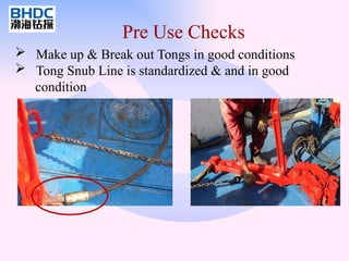 Manual & Power Tongs for drilling operations | PPTX