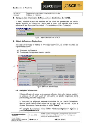 Manual procesos electrónicos osce | PDF