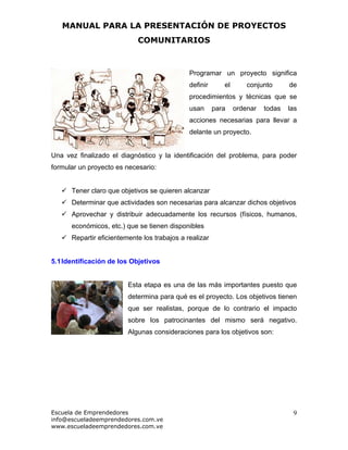 Manual para la Elaboración de Proyectos Comunitarios | PDF