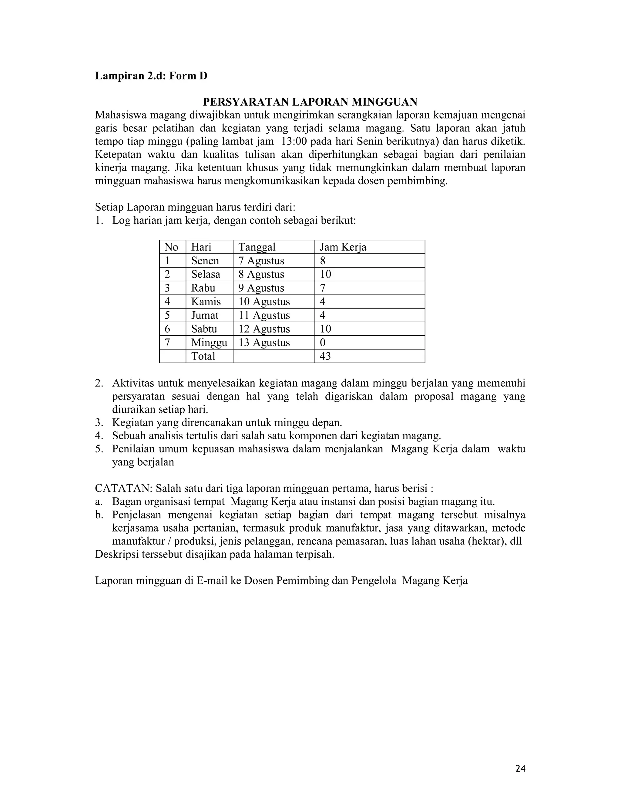 Manual prosedur magang_kerja_2011 | PDF