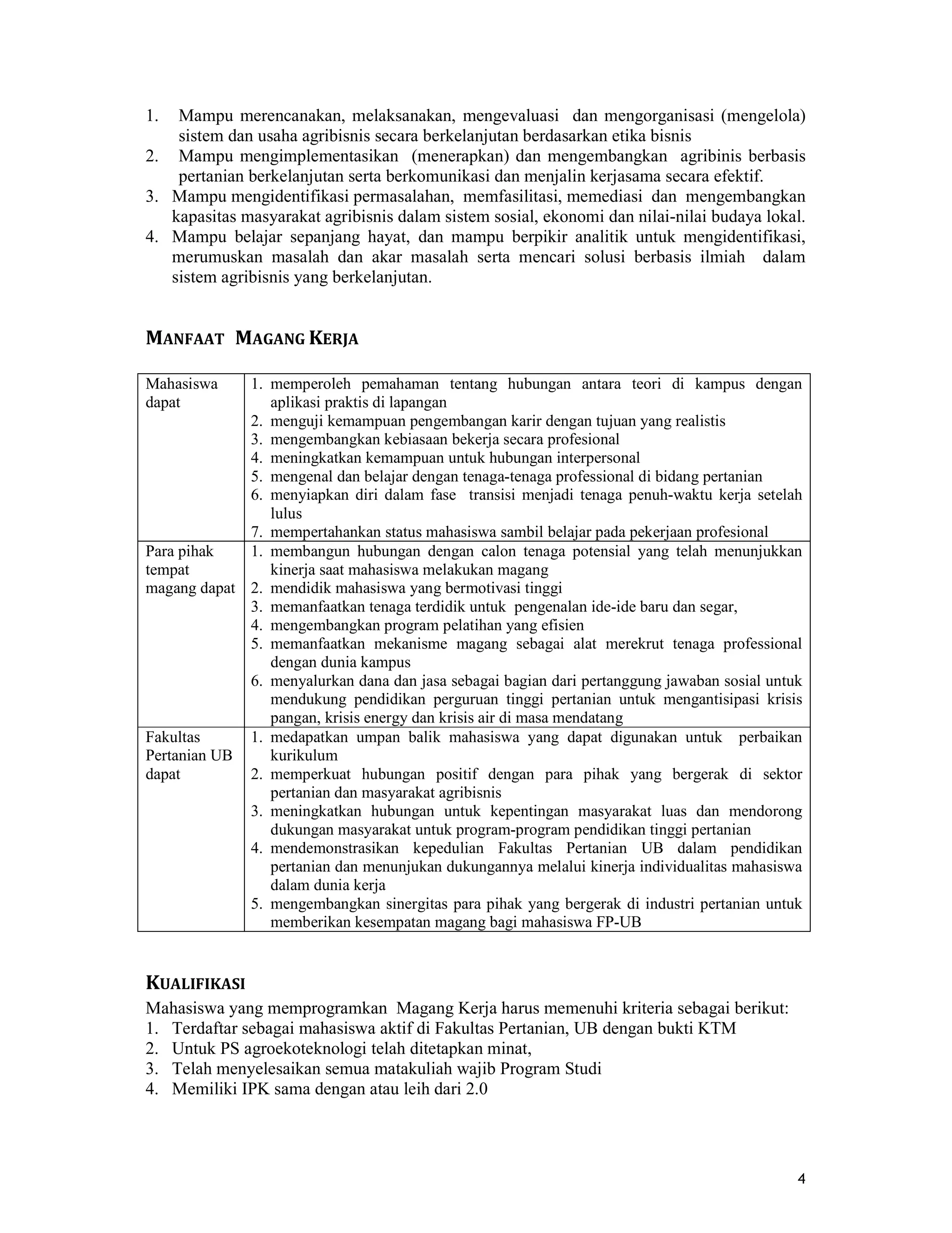 Manual prosedur magang_kerja_2011 | PDF