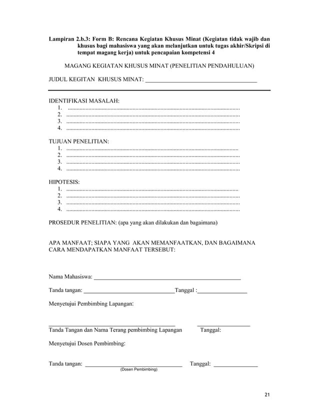 Manual prosedur magang_kerja_2011 | PDF