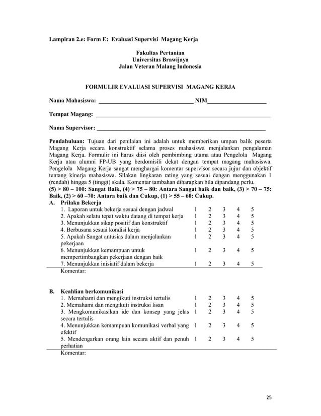 Manual prosedur magang_kerja_2011 | PDF