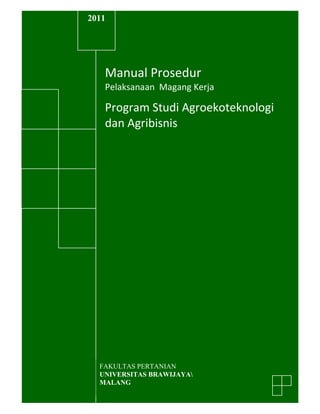Manual prosedur magang_kerja_2011 | PDF