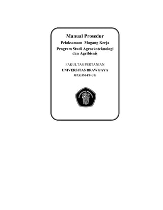 Manual prosedur magang_kerja_2011 | PDF