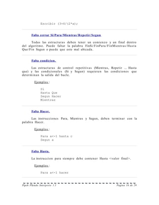 Manual pseint | PDF | Technology & Computing