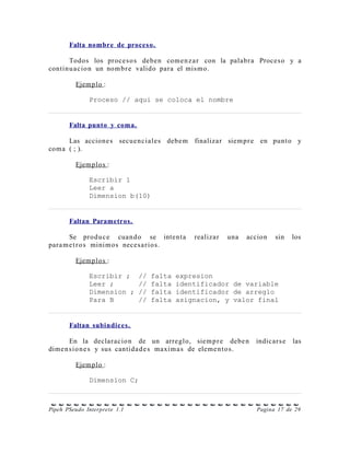 Manual pseint | PDF | Technology & Computing