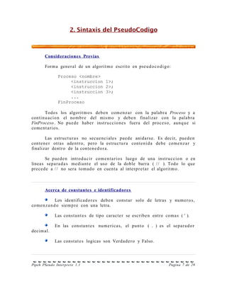 Manual pseint | PDF | Technology & Computing