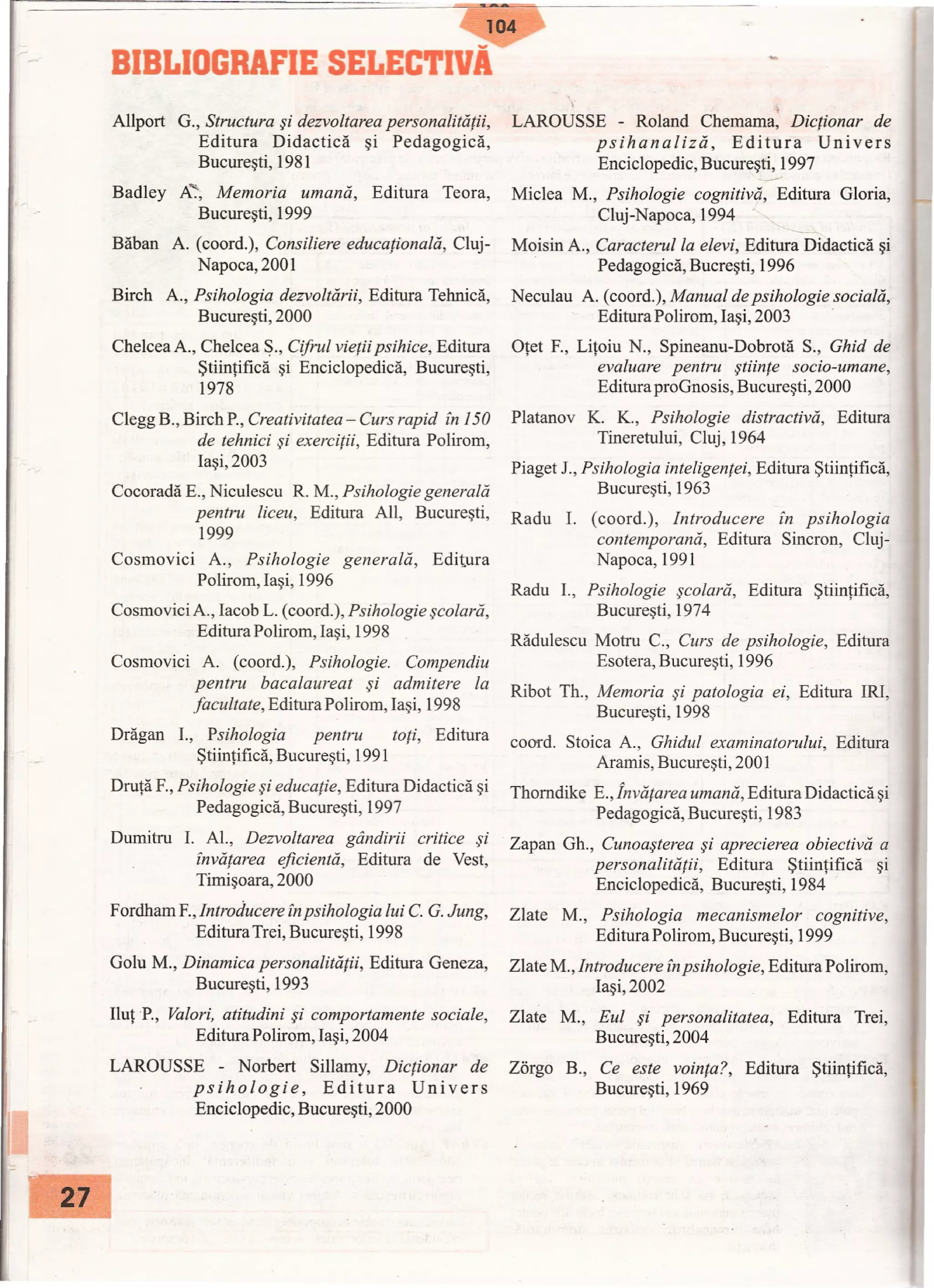 Manual psihologie clasa a x a | PDF