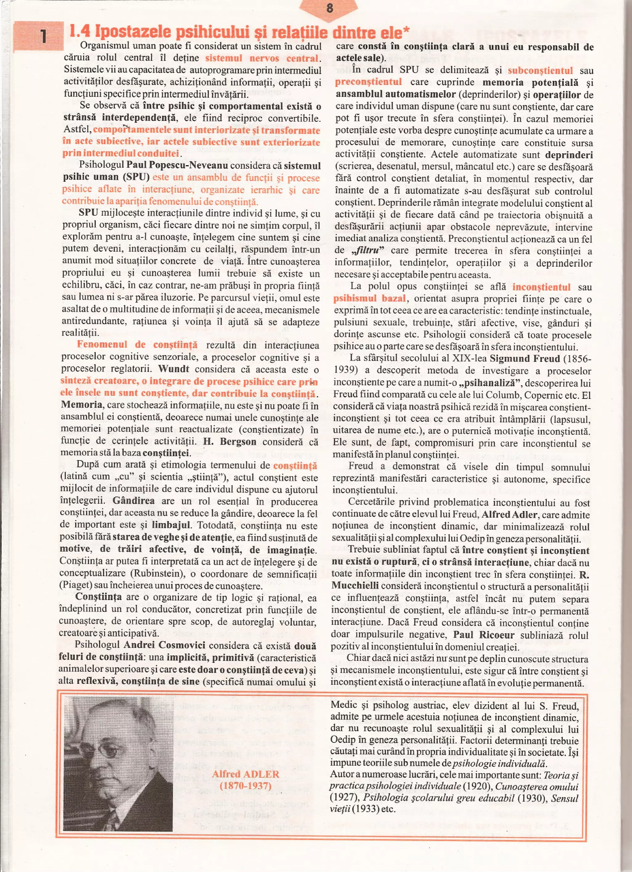 Manual psihologie clasa a x a | PDF