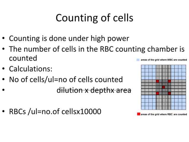 Manual RBC, WBC platelet count sop (1).pptx | Blood Disorders ...