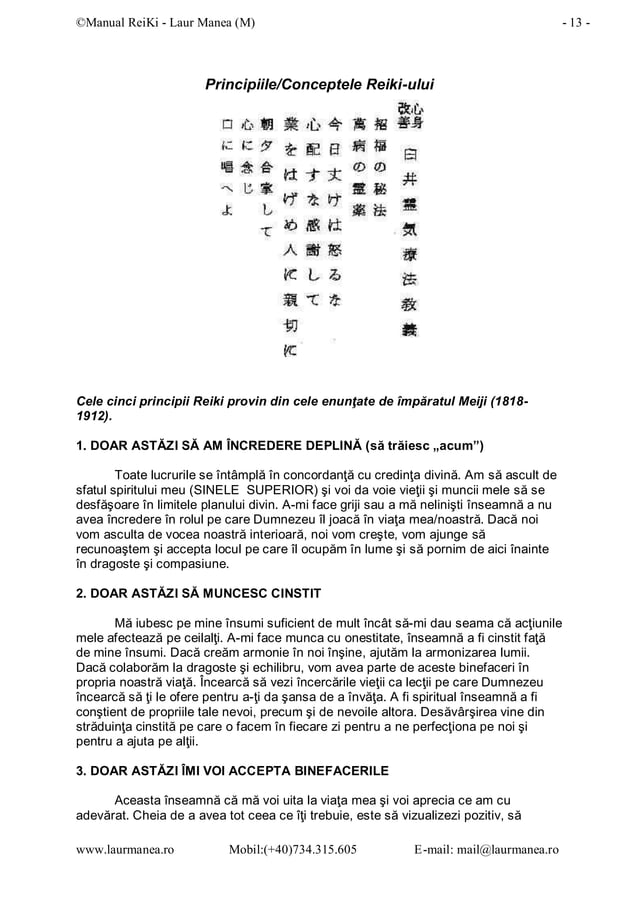 Manual Reiki Usui Shiki Reiki Ryoho | PDF