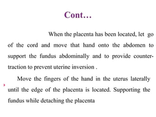 Manual Removal of Placenta | PPTX