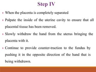 Manual Removal of Placenta | PPTX
