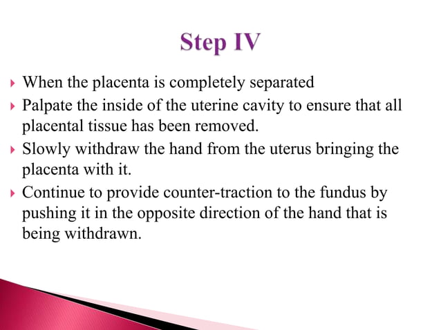 Manual removal of placenta | PPTX | Pregnancy | Reproductive Health