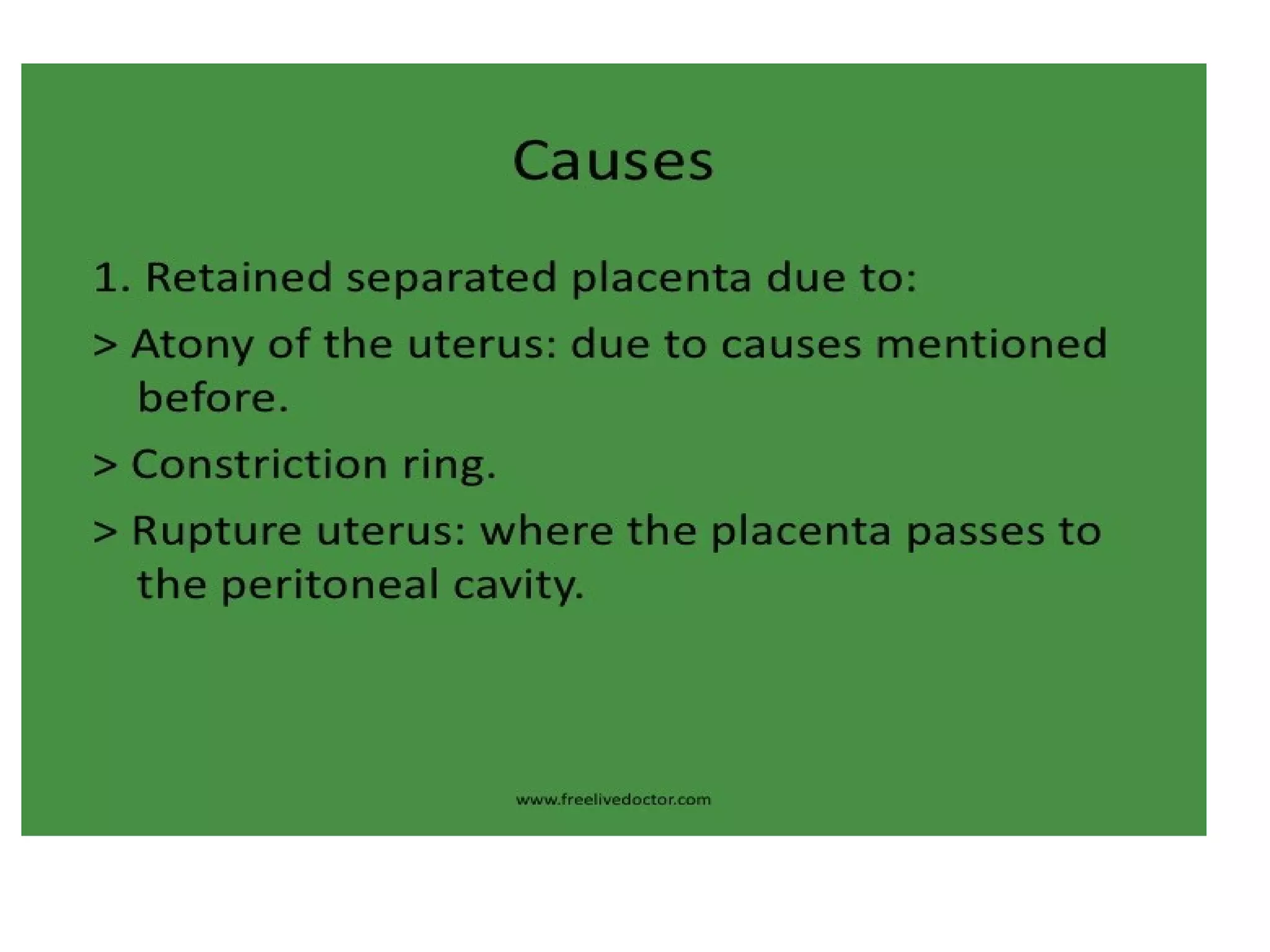 Manual removal of placenta | PPT
