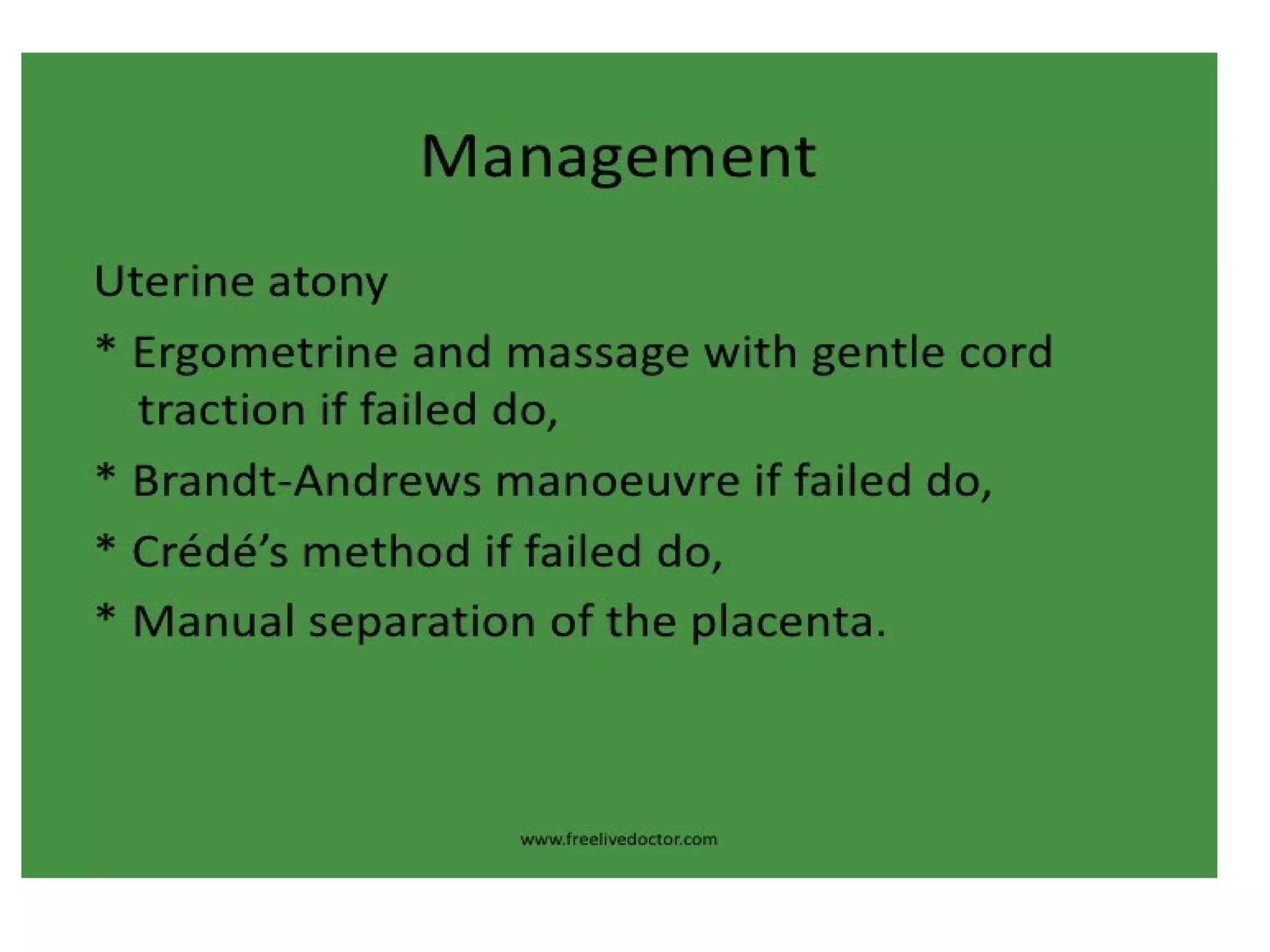 Manual removal of placenta | PPT