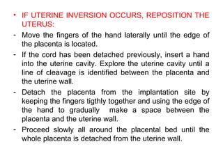 Manual removal of placenta | PPT
