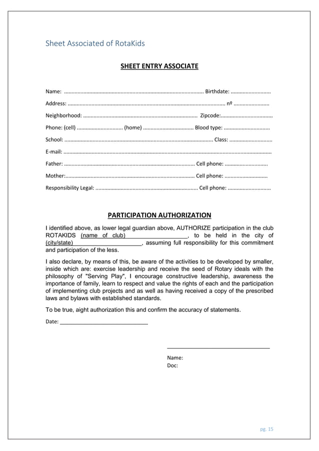 Manual rota kids en | PDF | Family and Relationships