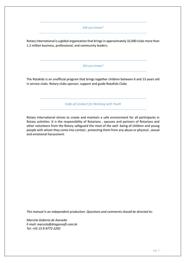 Manual rota kids en | PDF | Family and Relationships
