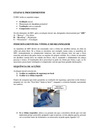 Manual INEM - Suporte Básico de Vida (Leigos) | PDF