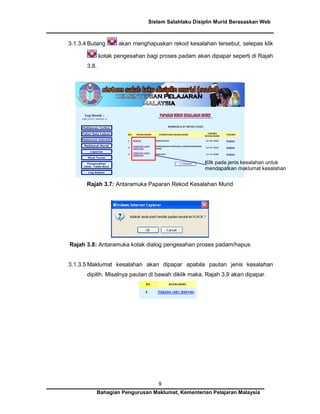 MANUAL_sekolah_SSDM_2403 SISTEM SALAHLAKU DIDIPLIN (modul sekolah) | PDF