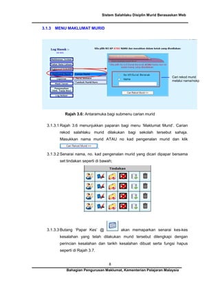 MANUAL_sekolah_SSDM_2403 SISTEM SALAHLAKU DIDIPLIN (modul sekolah) | PDF