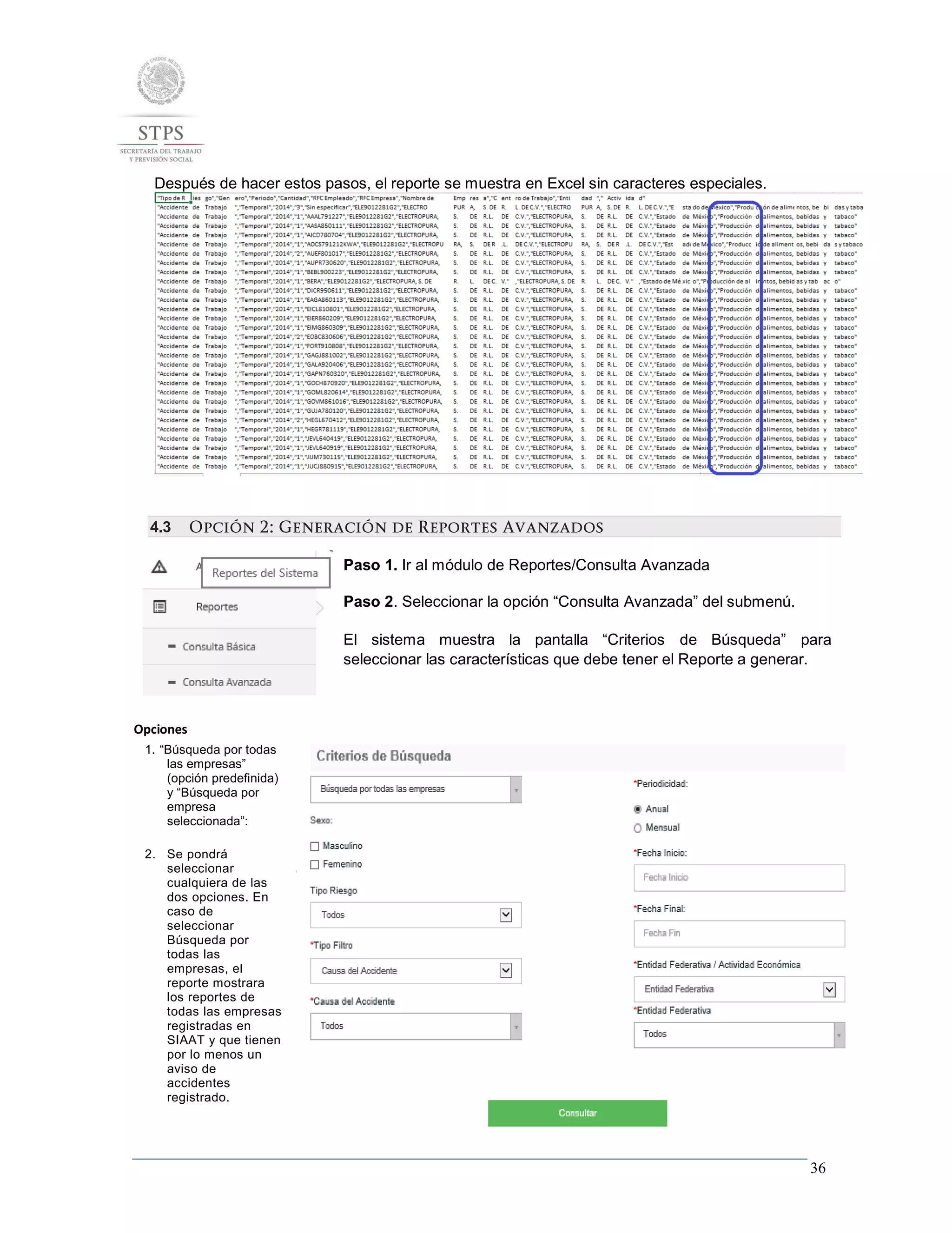 Manual STPS Sistema para dar Avisos de Accidentes de Trabajo SIAAT | PDF