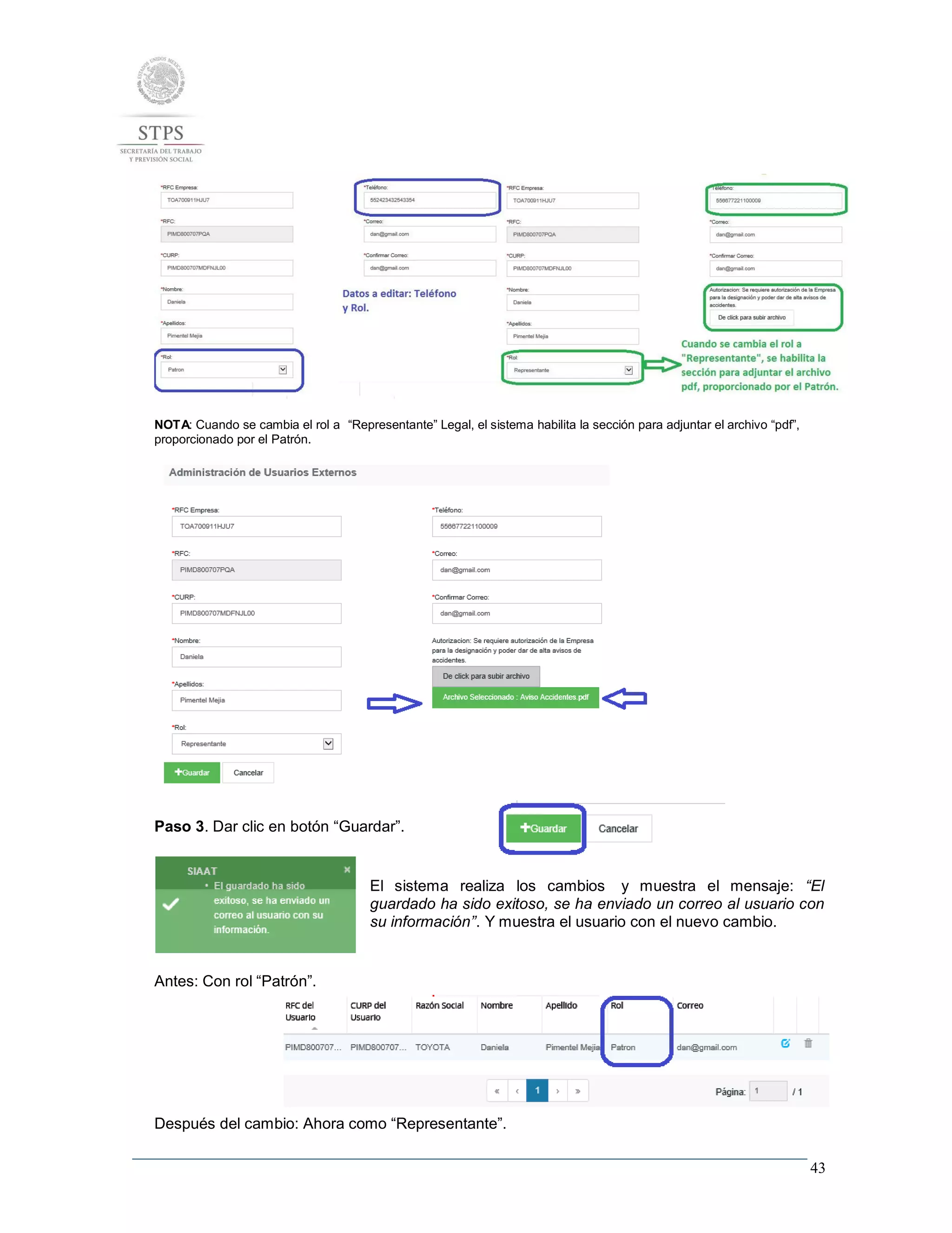 Manual STPS Sistema para dar Avisos de Accidentes de Trabajo SIAAT | PDF