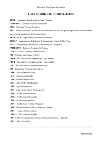 Manual Sinalizacao Rodoviaria | PDF