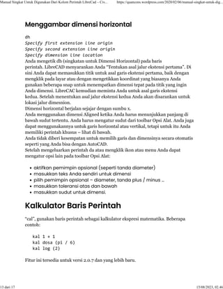 Manual Singkat Untuk Digunakan Dari Kolom Perintah LibreCad – Civil Laboratory of quancons.pdf