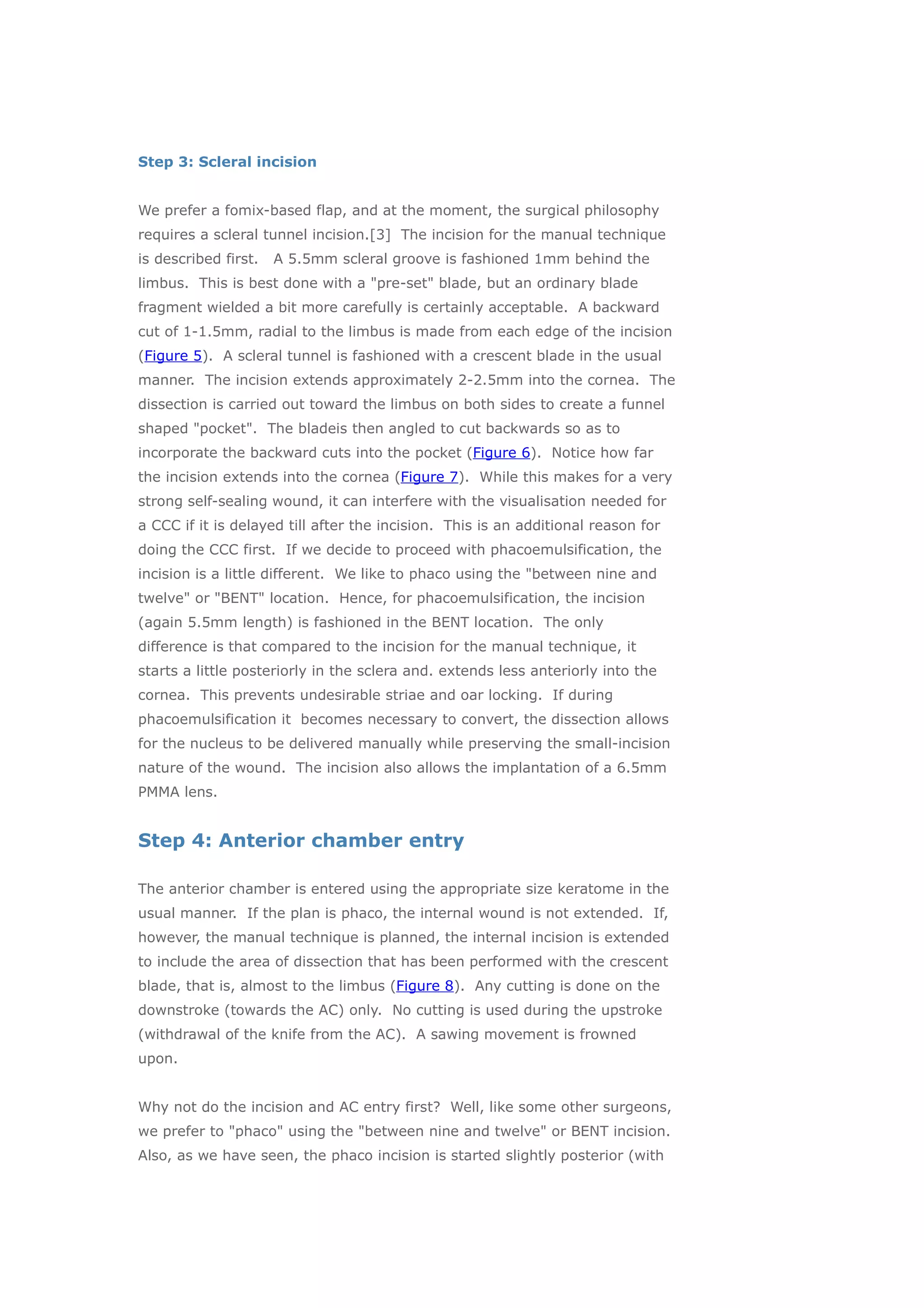 Manual small incision cataract surgery | DOC