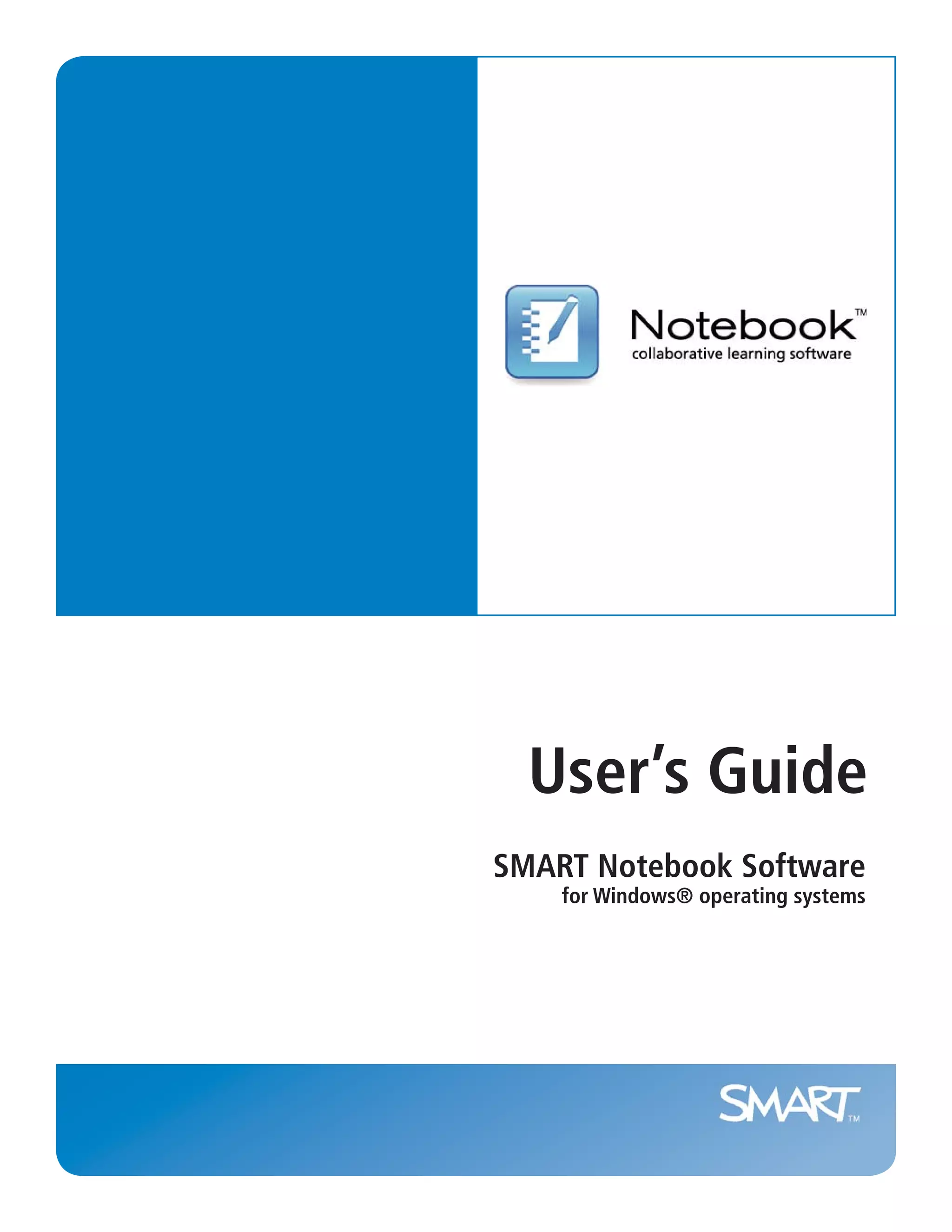 Manual Smart Notebook Windows Pdf Desktop Publishing Computer Software And Applications