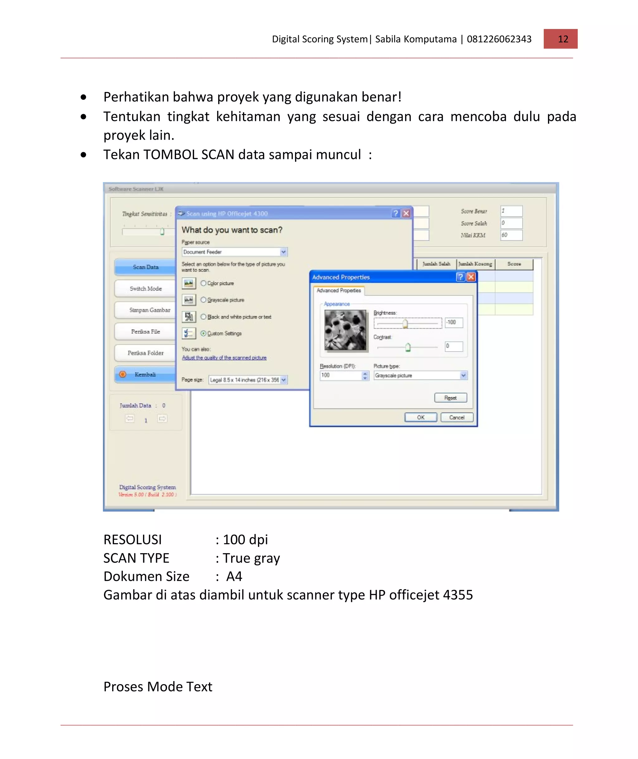 Manual Software Koreksi LJK 081226062343 | DOC