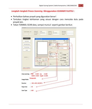 Manual Software Koreksi LJK 081226062343 | PDF