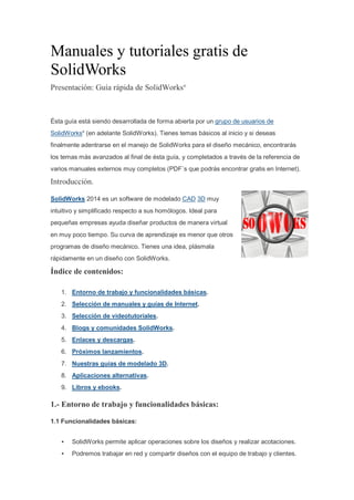 Manual solid works_2014 | PDF